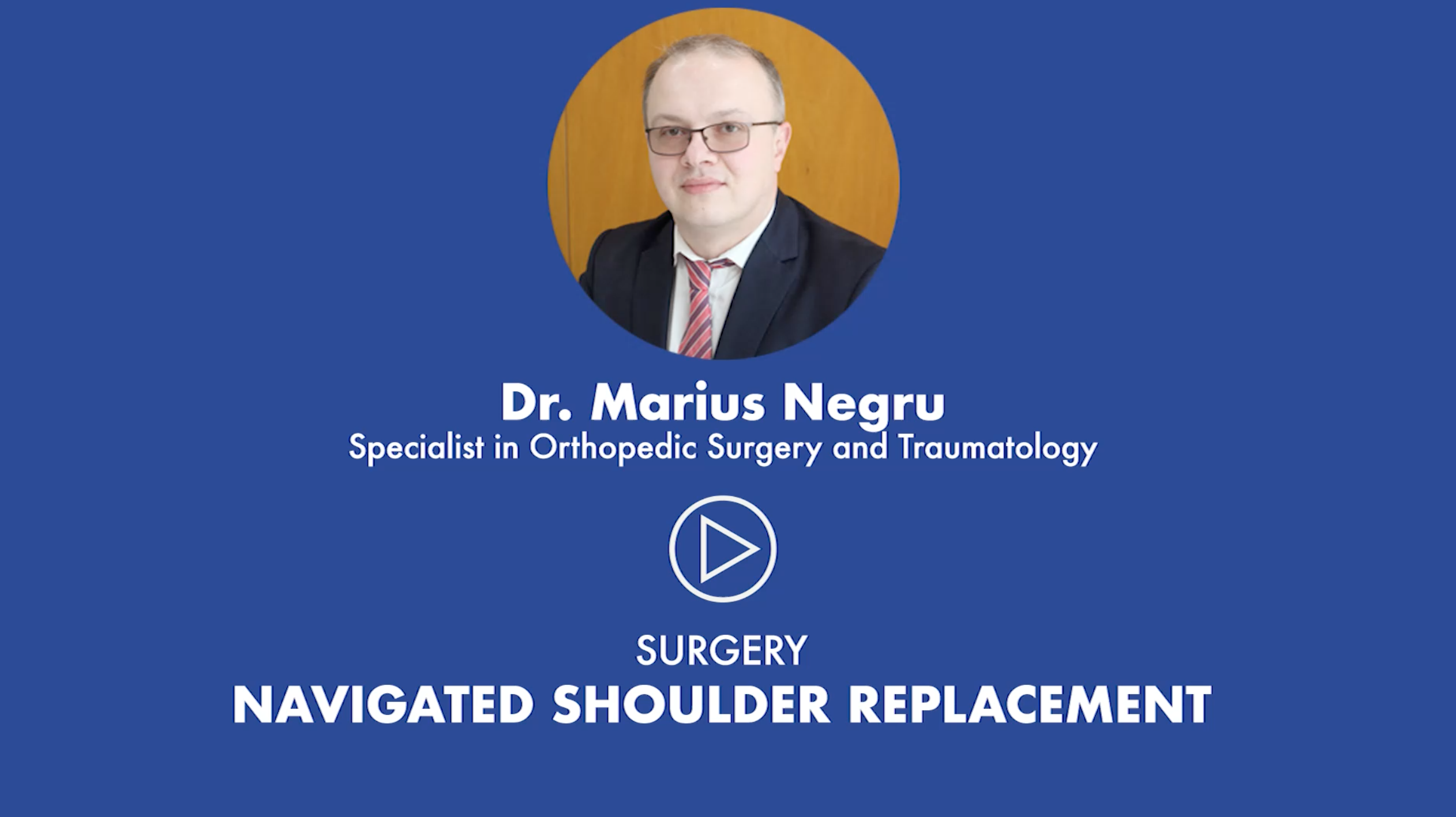 Cirugía de reemplazo de hombro con navegación quirúrgica, por el Dr ...